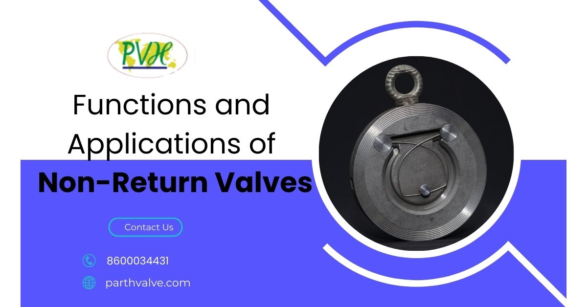 Functions and Applications of Non-Return Valves
